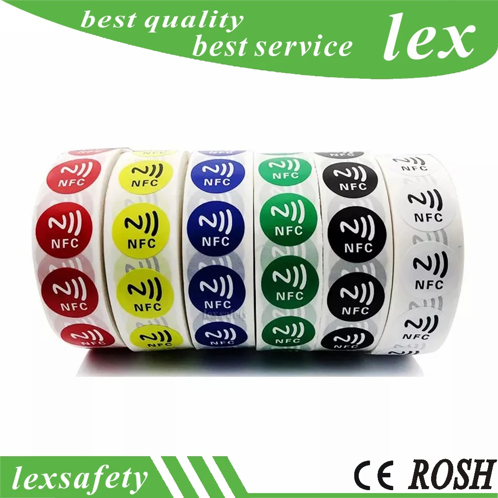 500pcs 13.56mhz Nfc Stickers Smart Adhesive Nfc213 Tags Rfid Custom ...