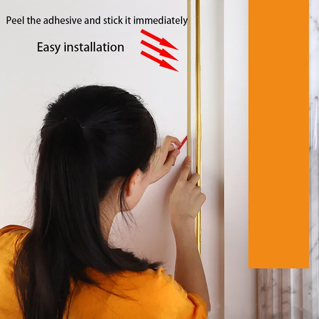 Self Adhesive PVC Decoration Lines Background Wall Edge Banding Strips ...