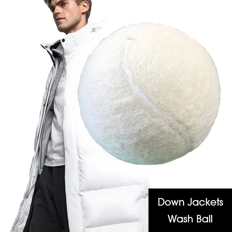 White-Tennis-Wash-Ball-for-Down-Jackets-Machine-Wash-High-Quality-Grade ...