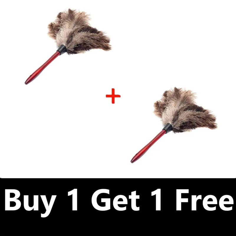 Feather-Dusters-Ostrich-Feathers-Duster-Wooden-Handle-Cleaner-Car-Dust ...