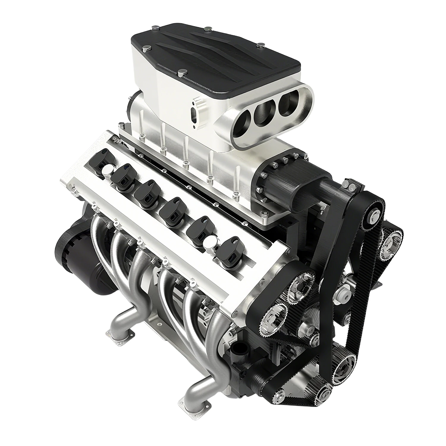 GS V12 Engine Model Three Piston Rings 48 Valves Three-stage ...