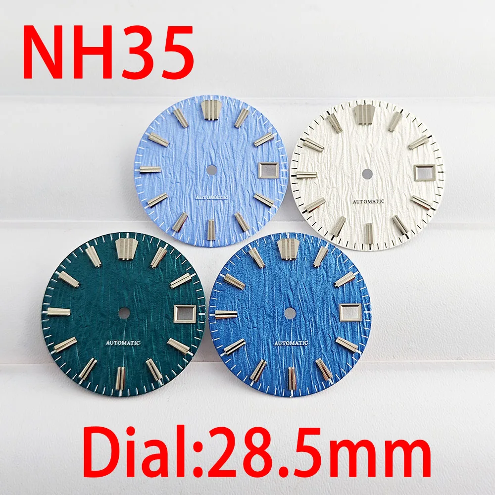 Watch-28-5mm-dial-NH35-Tree-print-dial-green-luminous-hands-for-NH35 ...