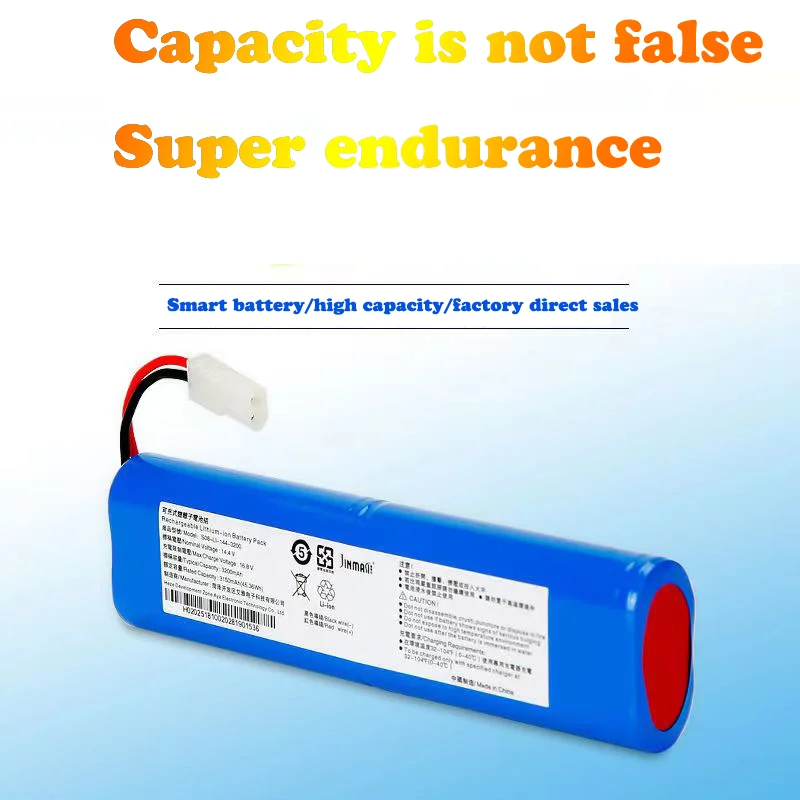 14.8V 3200mAh Battery Pack for Qihoo 360 S6 Robotic Vacuum Cleaner Spare Parts Accessories ...