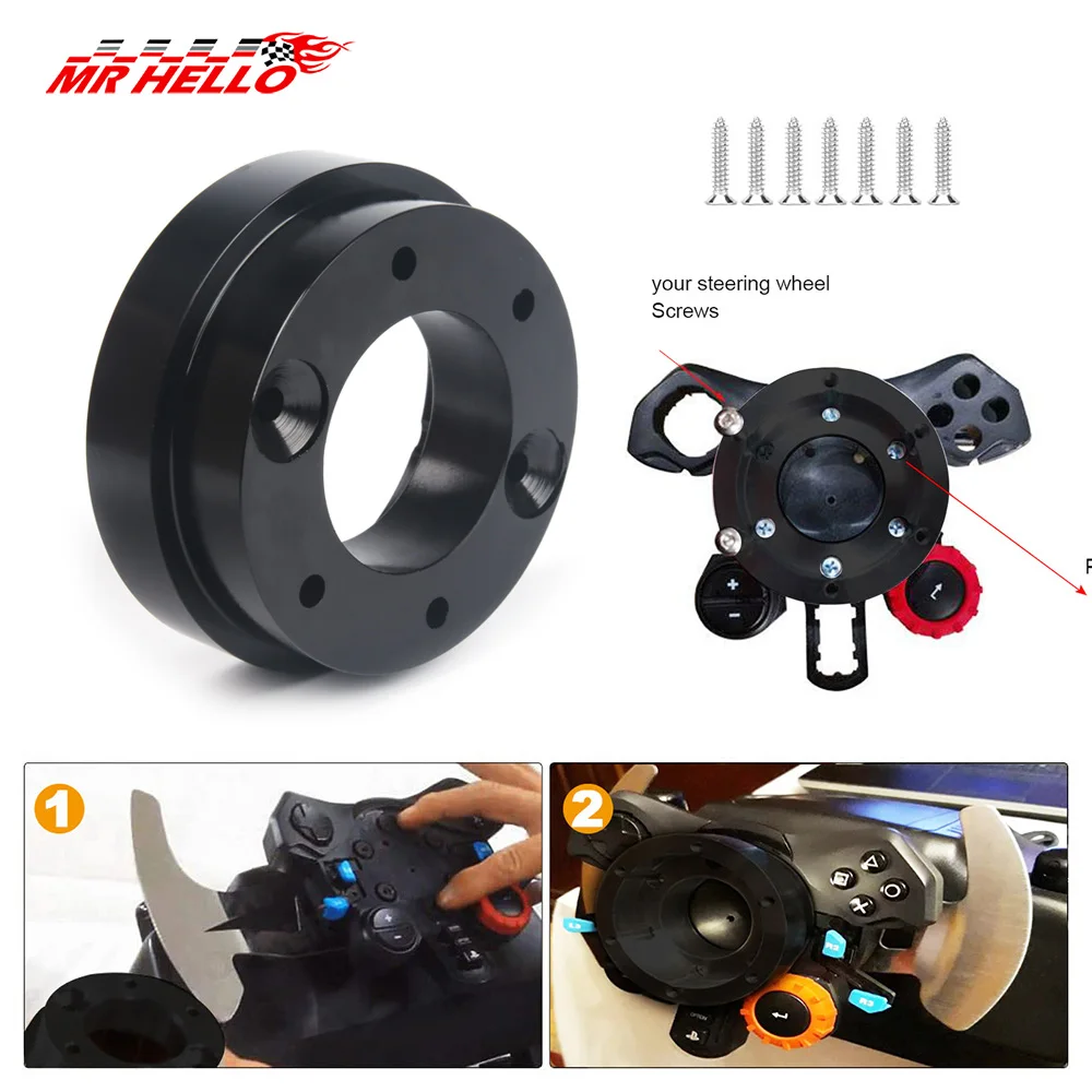 For Logitech G29 G920 G923 70mm Steering Wheel Adapter Plate 13 Inch ...