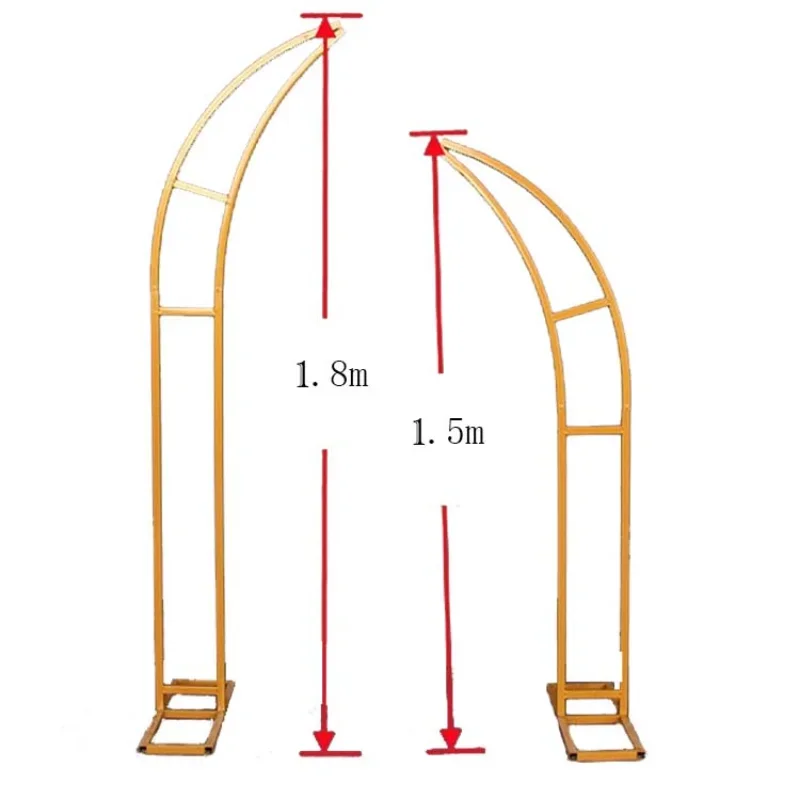 2 pcs New Wedding Arch Wrought-iron Horn Gate Yangjiaomen Outdoor Lawn ...