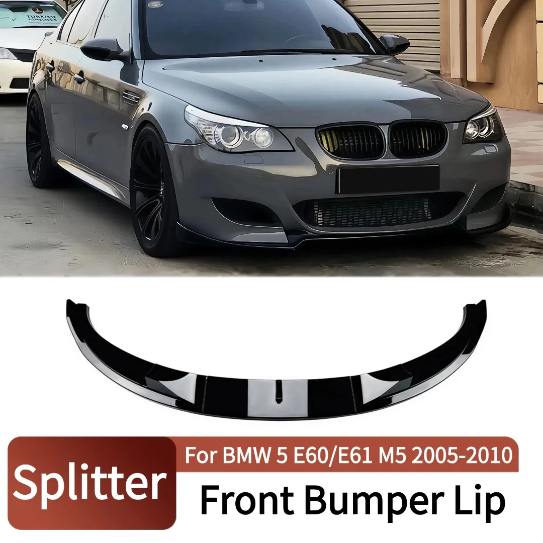 Front Bumper Lip Spoiler Car High Strength PP Easy Install Body Kit ...