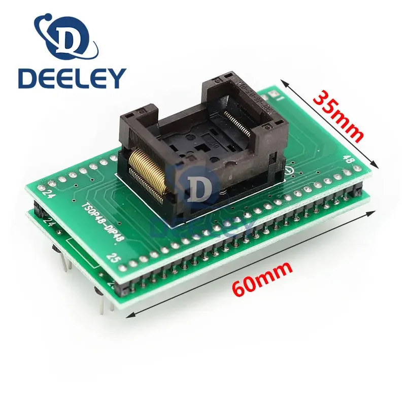 Top-Quality-TSOP48-to-DIP48-adapter-TSOP48-test-socket-0-5mm-Pitch-for ...