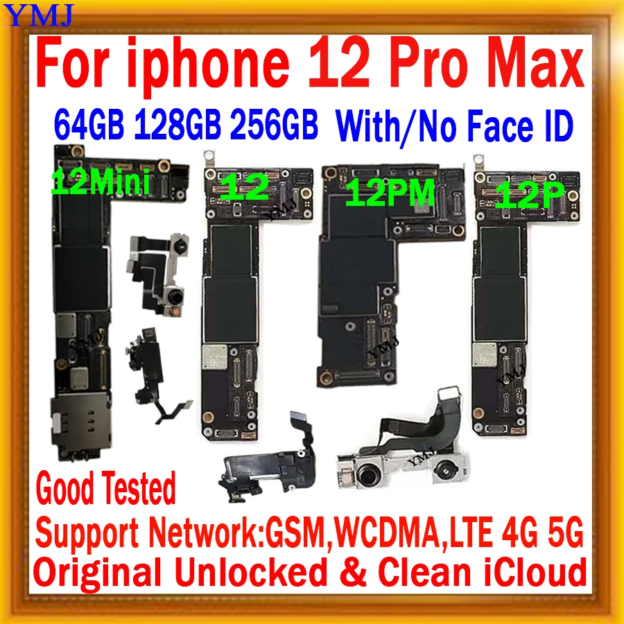For-IPhone-12-Pro-Max-Motherboard-Replace-Plate-Original-Unlock-Clean ...