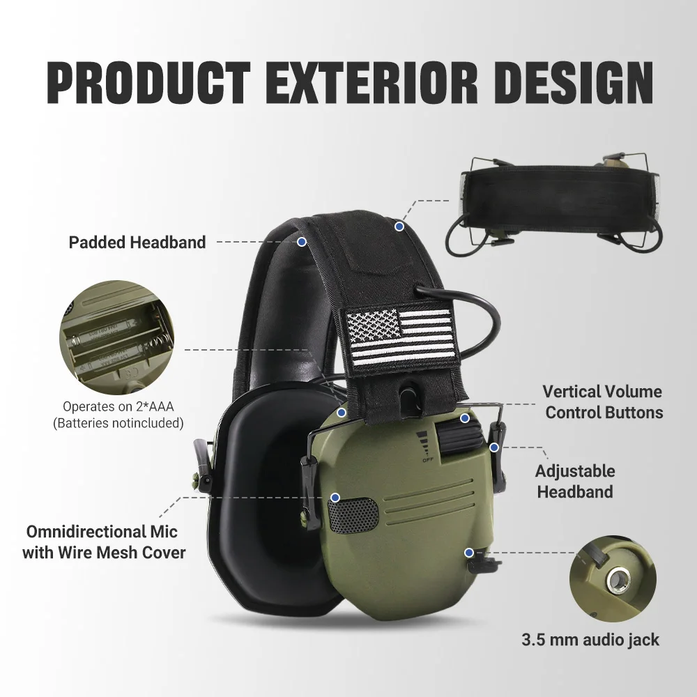 Hunting Security Protection Headset Noise Reduction Earmor Strengthen ...
