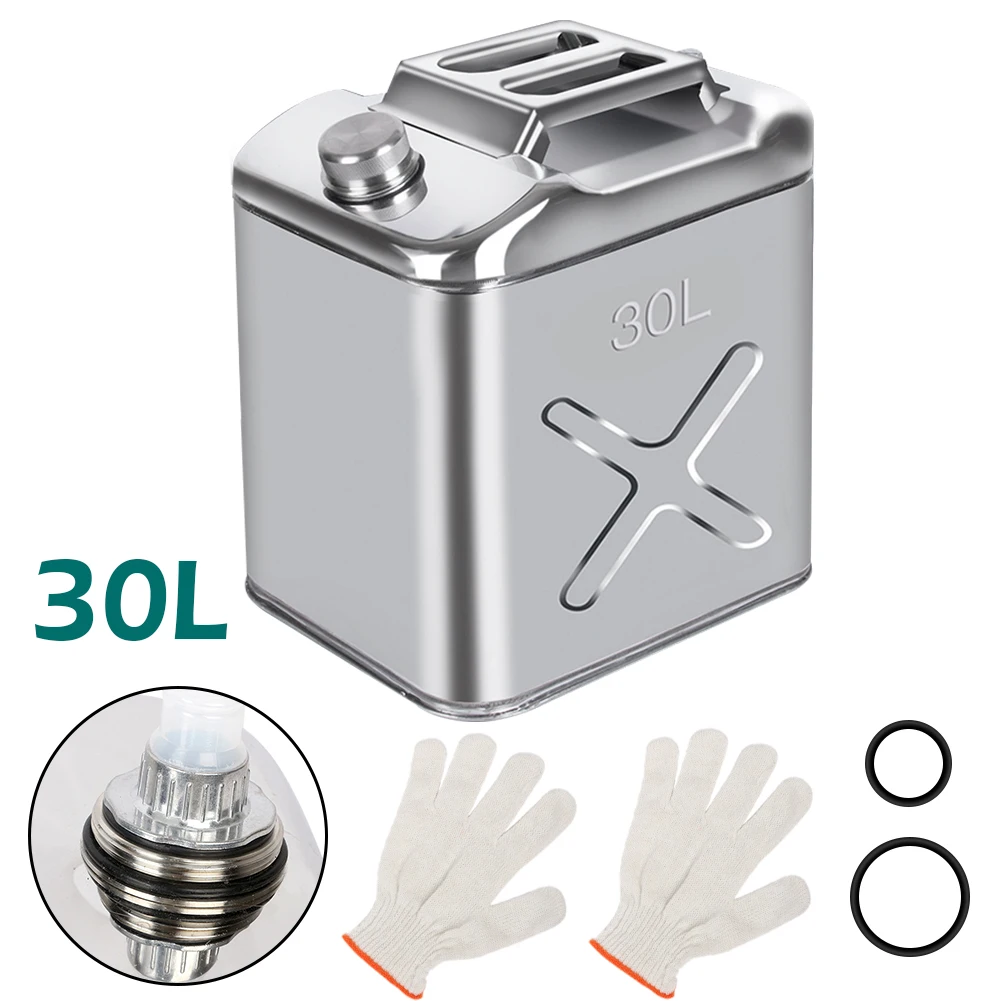 304-Stainless-Steel-Gasoline-Barrel-Oil-Barrel-30L-40L-Square-Diesel ...