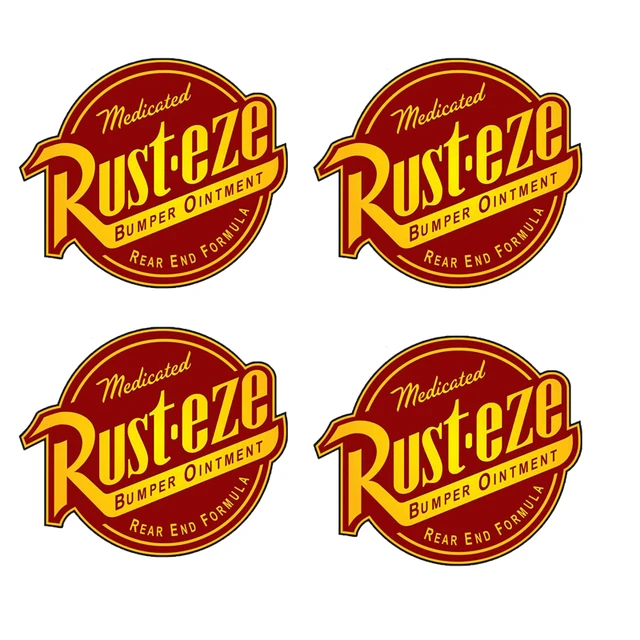 Rust-Eze Bumper Ointment Logo, Lightning McQueen Cars Logo,, 59% OFF