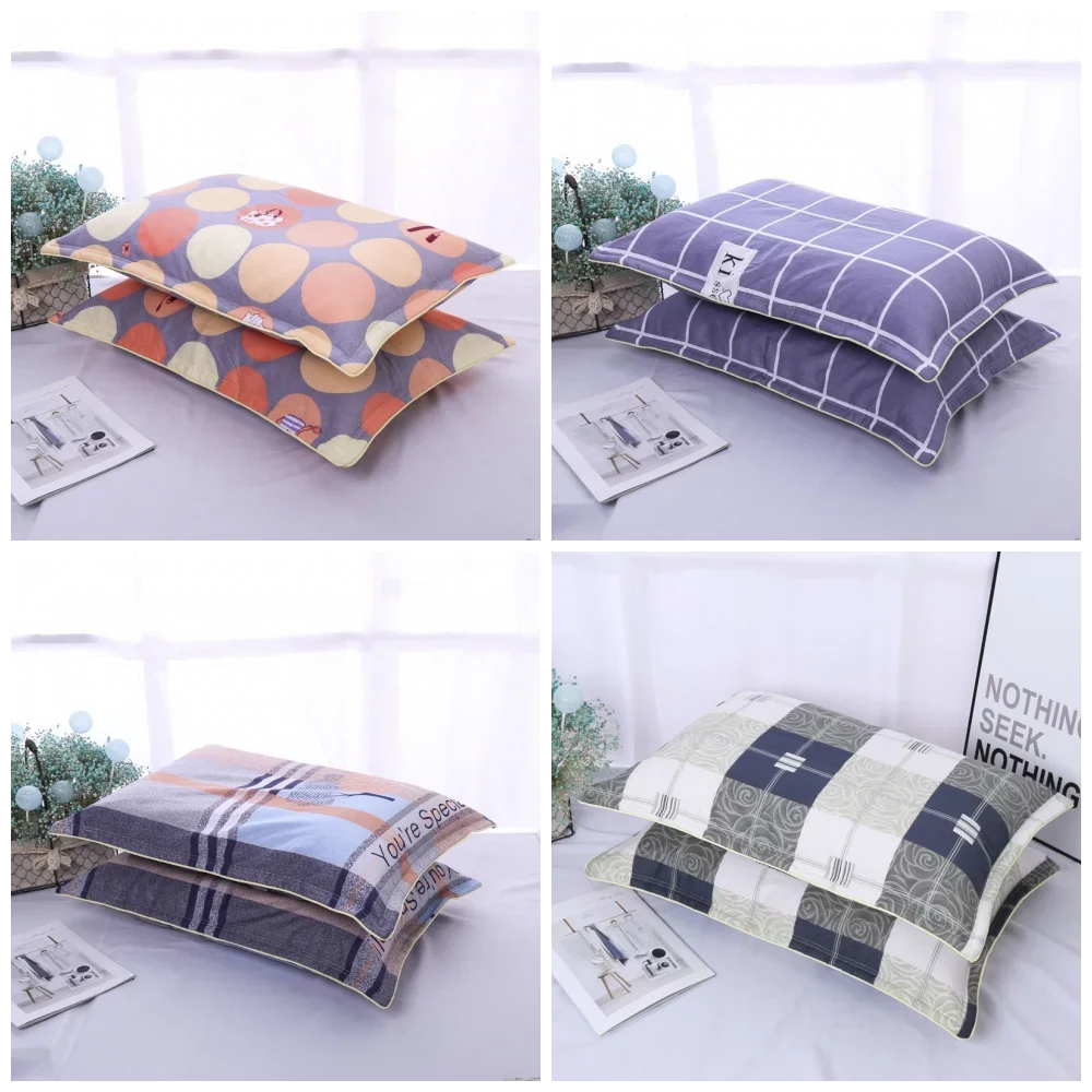 Full Cotton Pillowcase Zipper Cotton Pillowcase Adult Large Size Pillow ...