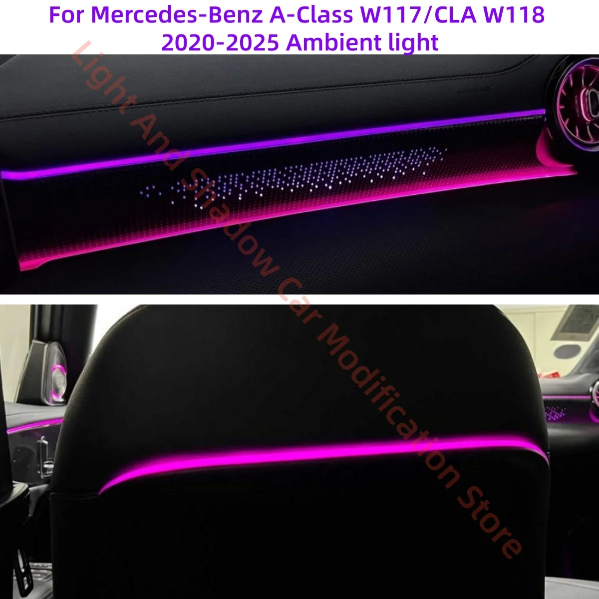 Für Mercedes-Benz A-Klasse W117 CLA W118 2019-2022 LED Umgebungslicht ...