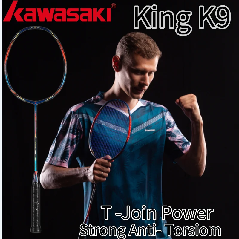 Kawasaki Original Badminton Racket King K9 All-around Type T Join Power ...