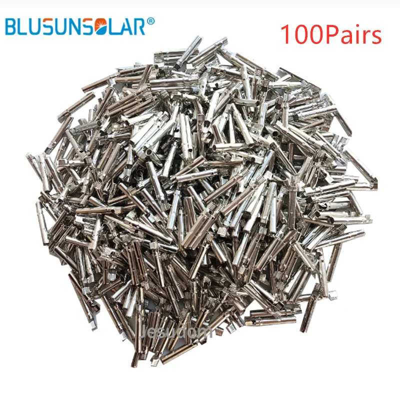 10/50/100 Pairs Solar PV Connector Pin for 1000V 1500V Connector Male ...