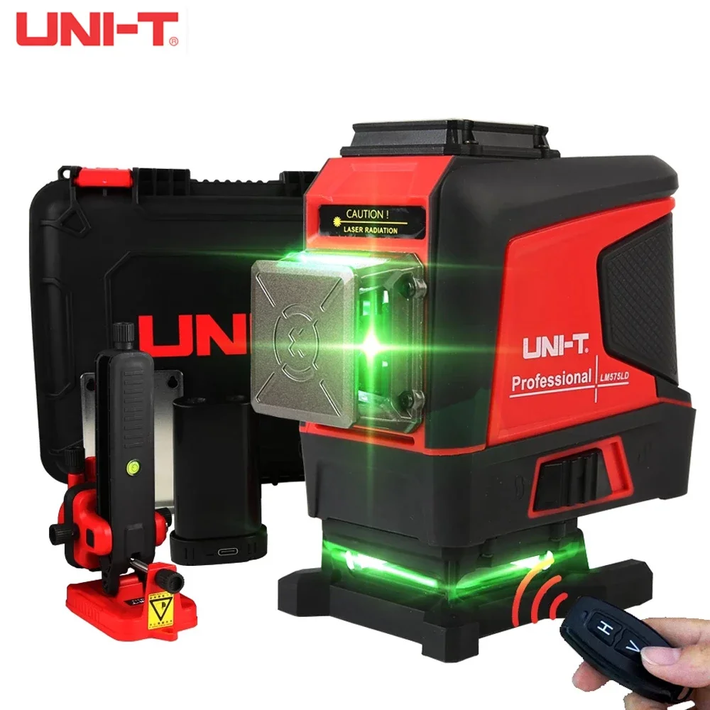 UNI-T Laser Level 3D Green 12 16 Lines 360 Horizontal Vertical Self ...