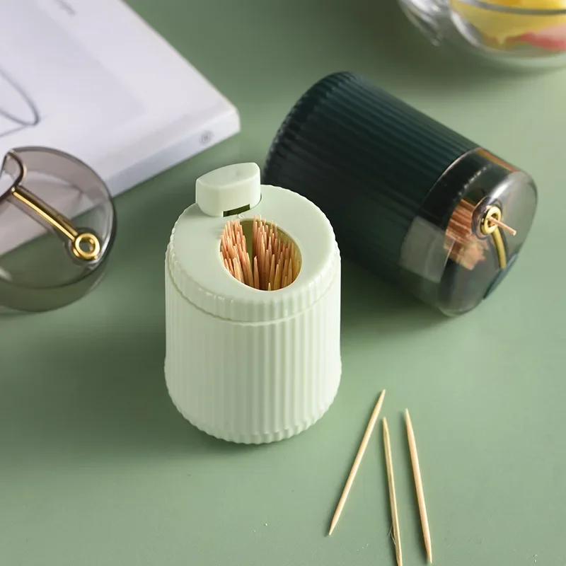 Simple-Toothpick-Box-Toothpick-Dispenser-Ceative-Push-Automatic-Eject ...