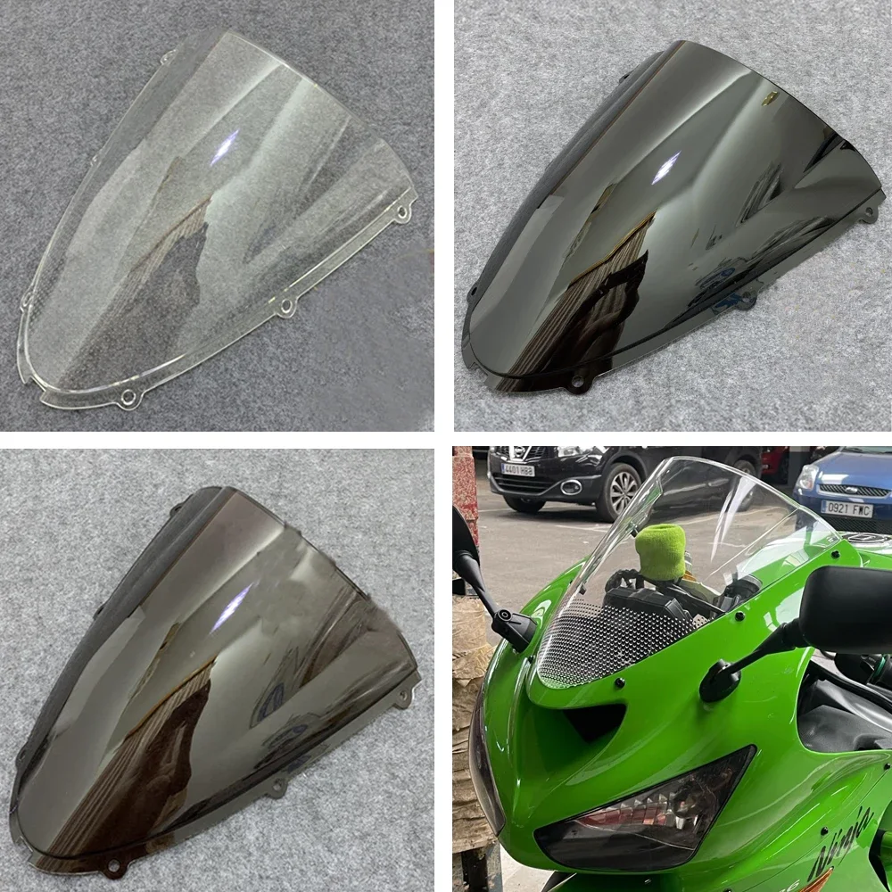 For Kawasaki Ninja ZX6R Windscreen Motorcycle Windshield Wind ...