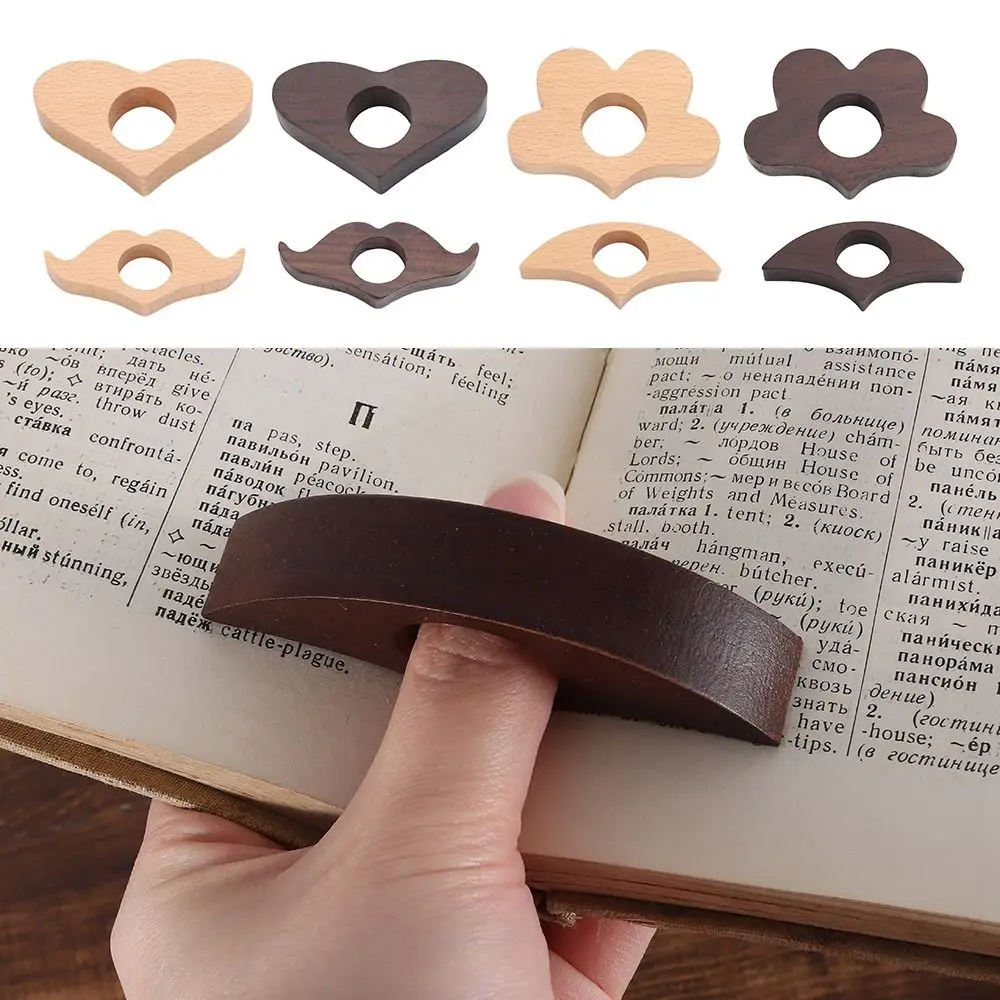 Wooden-Thumb-Bookmark-One-Hand-Reading-Ring-Thumb-Book-Support-Book ...