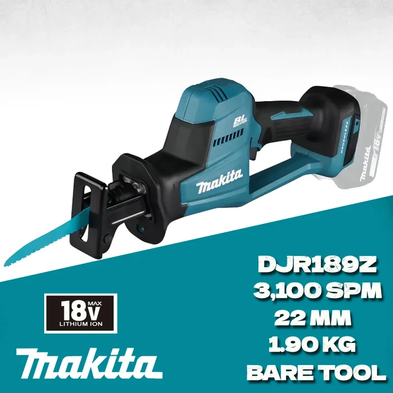 Makita Cordless Reciprocating Saw DJR189Z Brushless Motor One-Handed 18V LXT Rechargeable ...