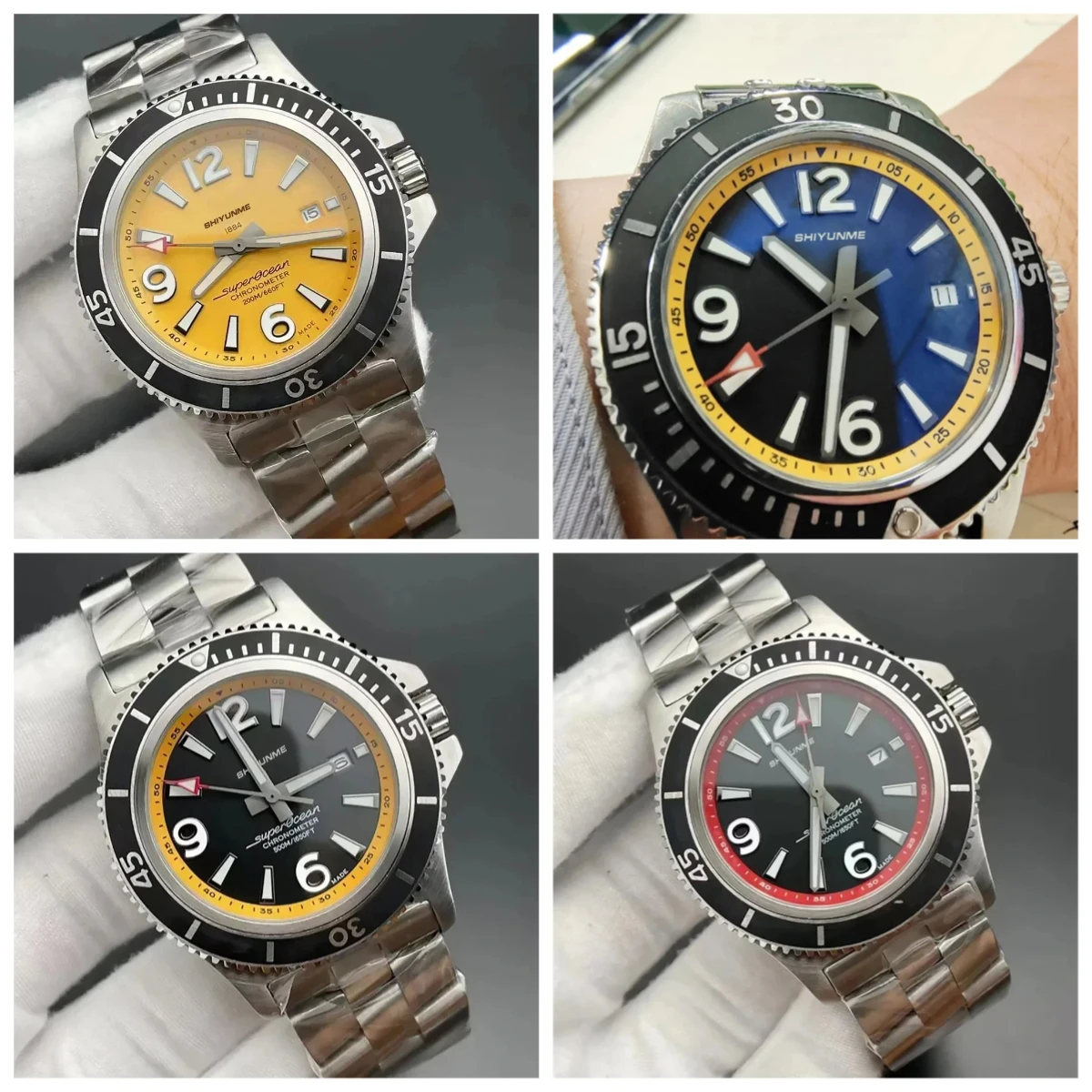 A186 Store Large Dial Men's Watch Marine Calendar Review Automatic ...