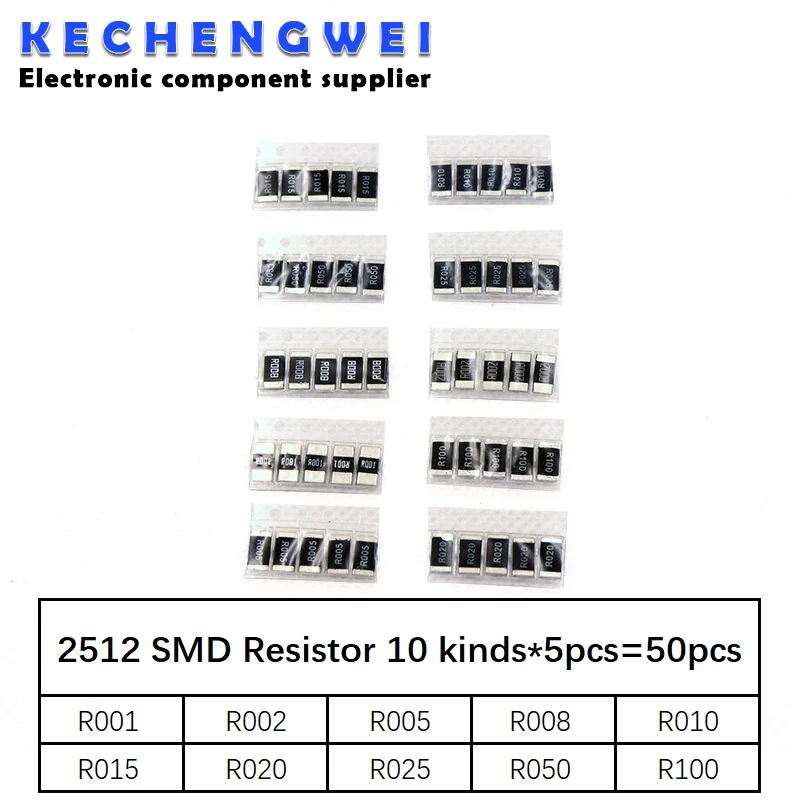Kit-de-muestras-de-resistencia-SMD-2512-de-aleaci-n-de-50-piezas-10 ...