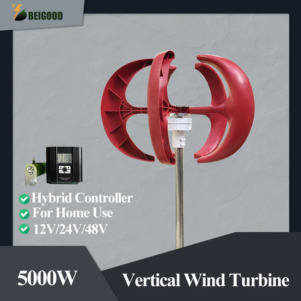 5000W-12V-24V-48V-Vertical-Wind-Turbine-Generator-Windmill-Motor-Home ...