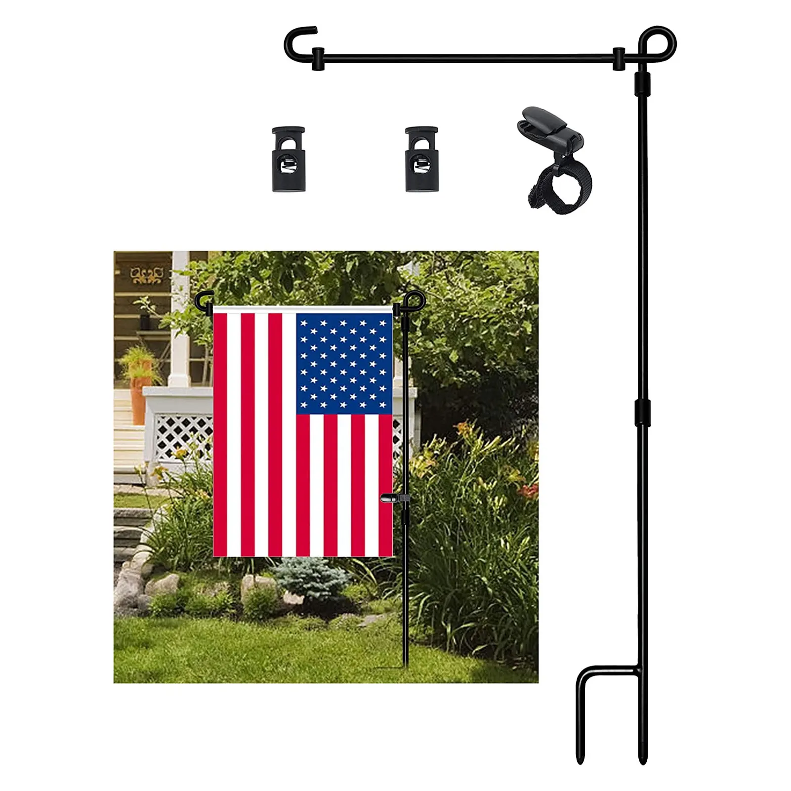 Garden-Banner-Pole-Stands-Outdoor-Iron-Flag-Pole-Yard-Flags-Stand-Flag ...