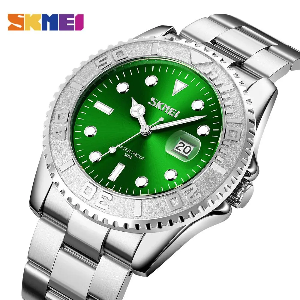 SKMEI 44mm Business Watch Men Luxury Original SMAEL Top Brand Two-Tone ...