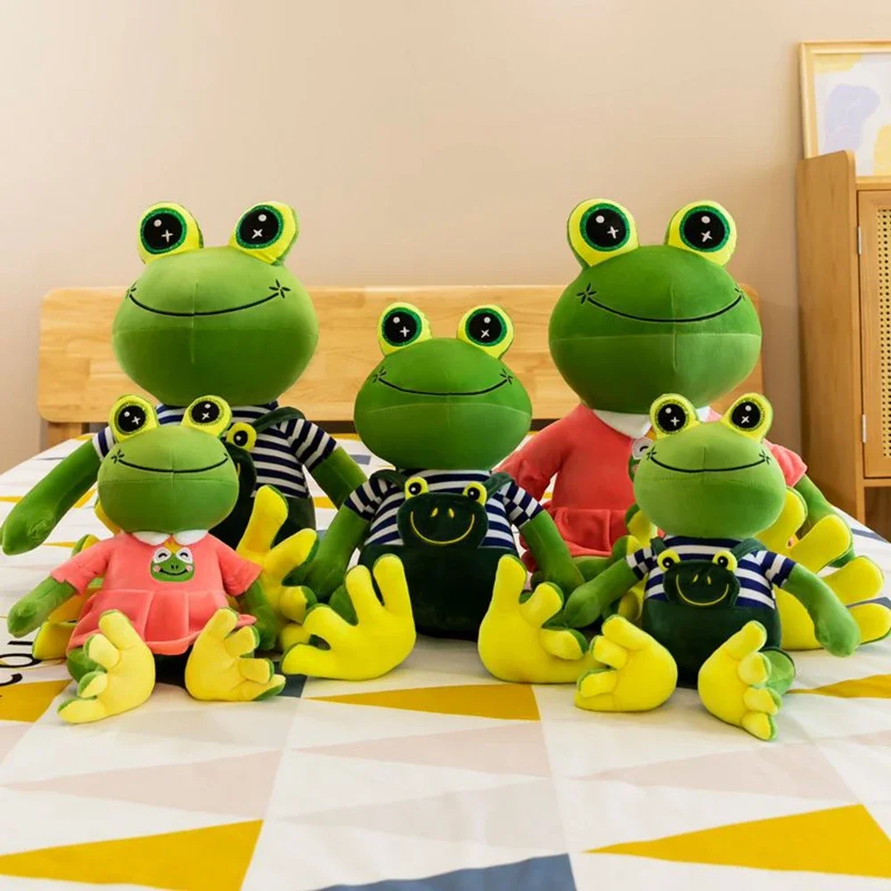 MINISO-30-40-50CM-Cartoon-Frog-Plush-Toy-Couple-Lnternet-Celebrity ...
