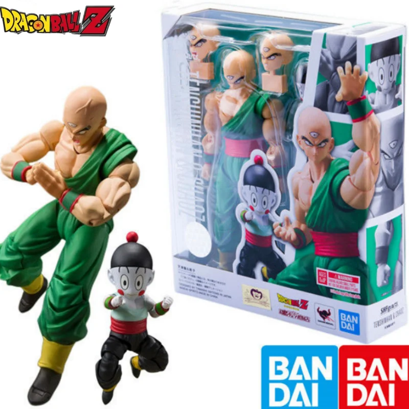 Bandai Original Dragon Ball Z Shfiguart Tien Shinhan Chiaotzu Action ...