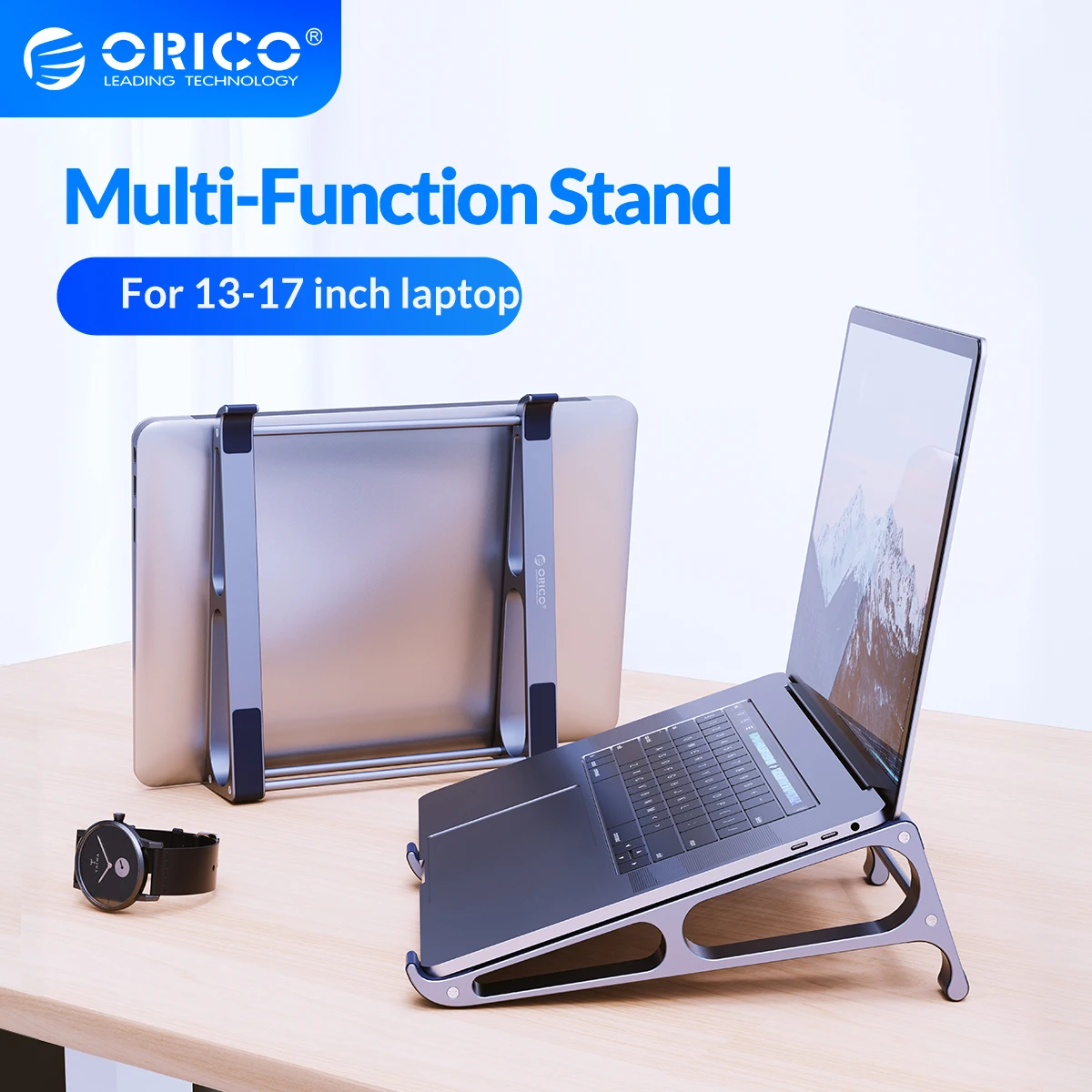 Oriico Aluminium Laptop Stand Riser Portable Detachable Computer Stand ...