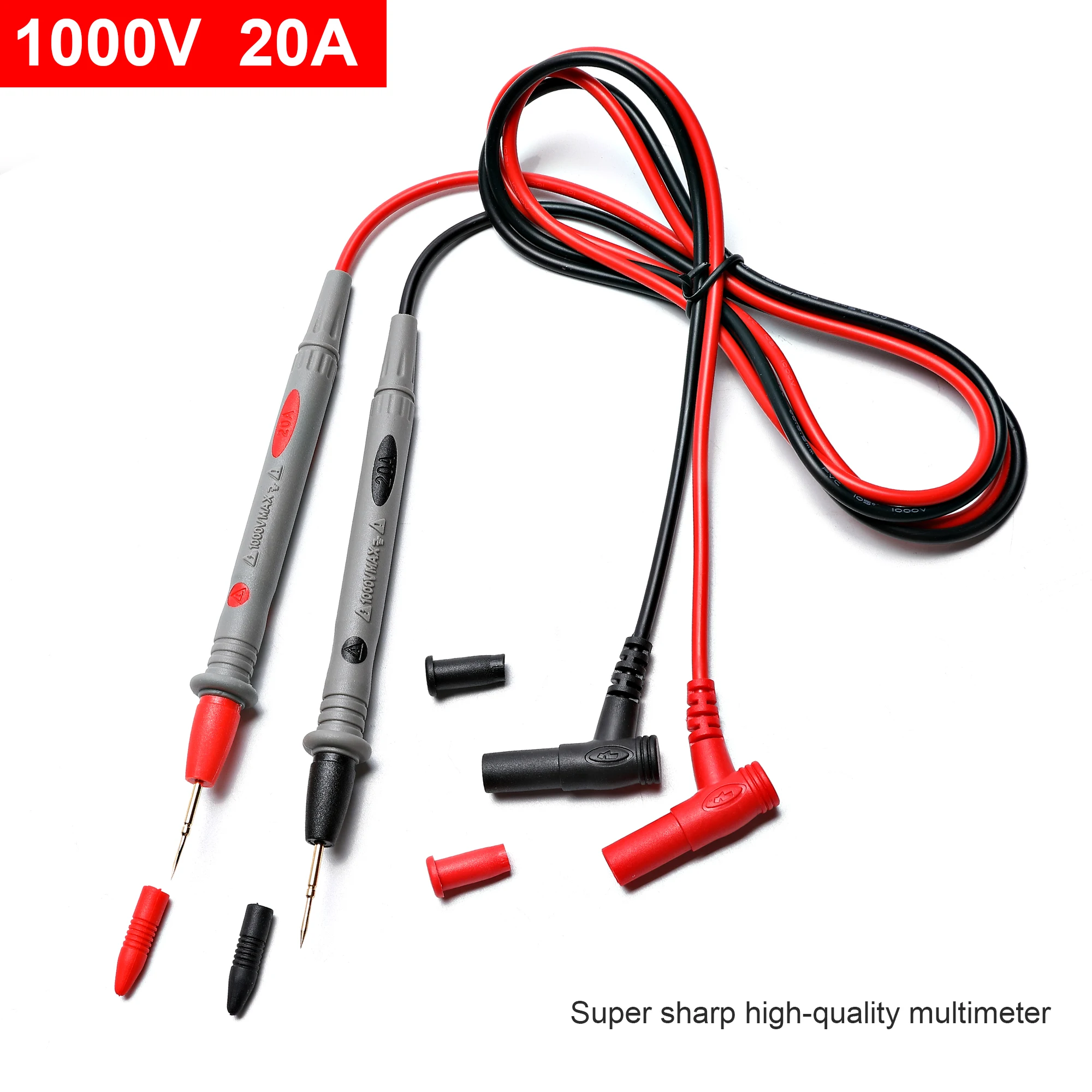 Multimeter Test Leads Universal Cable Ac Dc 1000v 20a 10a Cat Iii ...