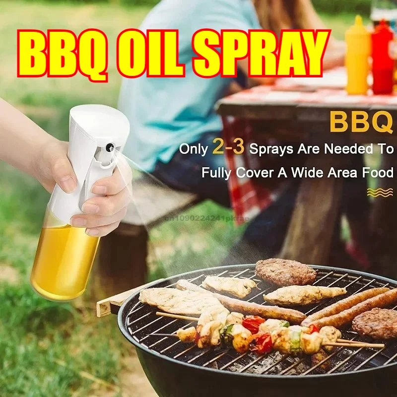 200/300/500ml Oil Spray Bottle Kitchen BBQ Cooking Olive Oil Dispenser ...
