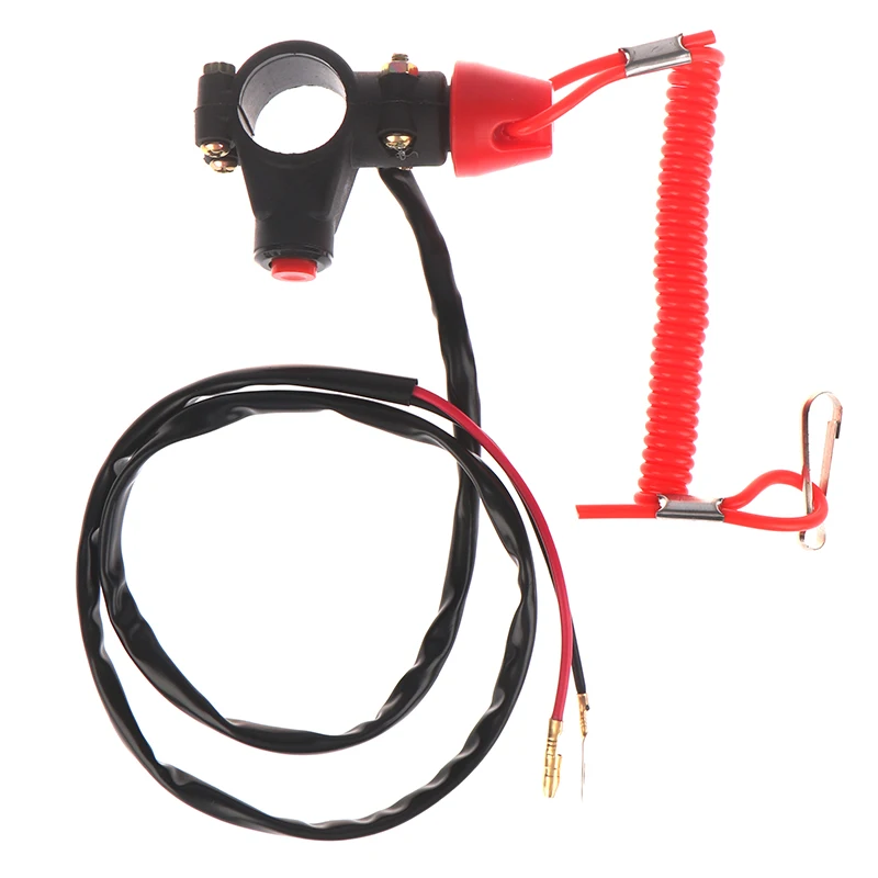 1PC ATV Motorcycle Boat Tether Lanyard Emergency Kill Stop Engine ...