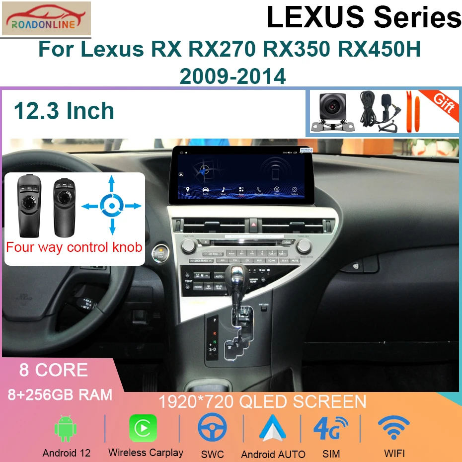 Android-12-12-3inch-8-256GB-Car-Multimedia-CarPlay-Screen-For-Lexus-RX ...
