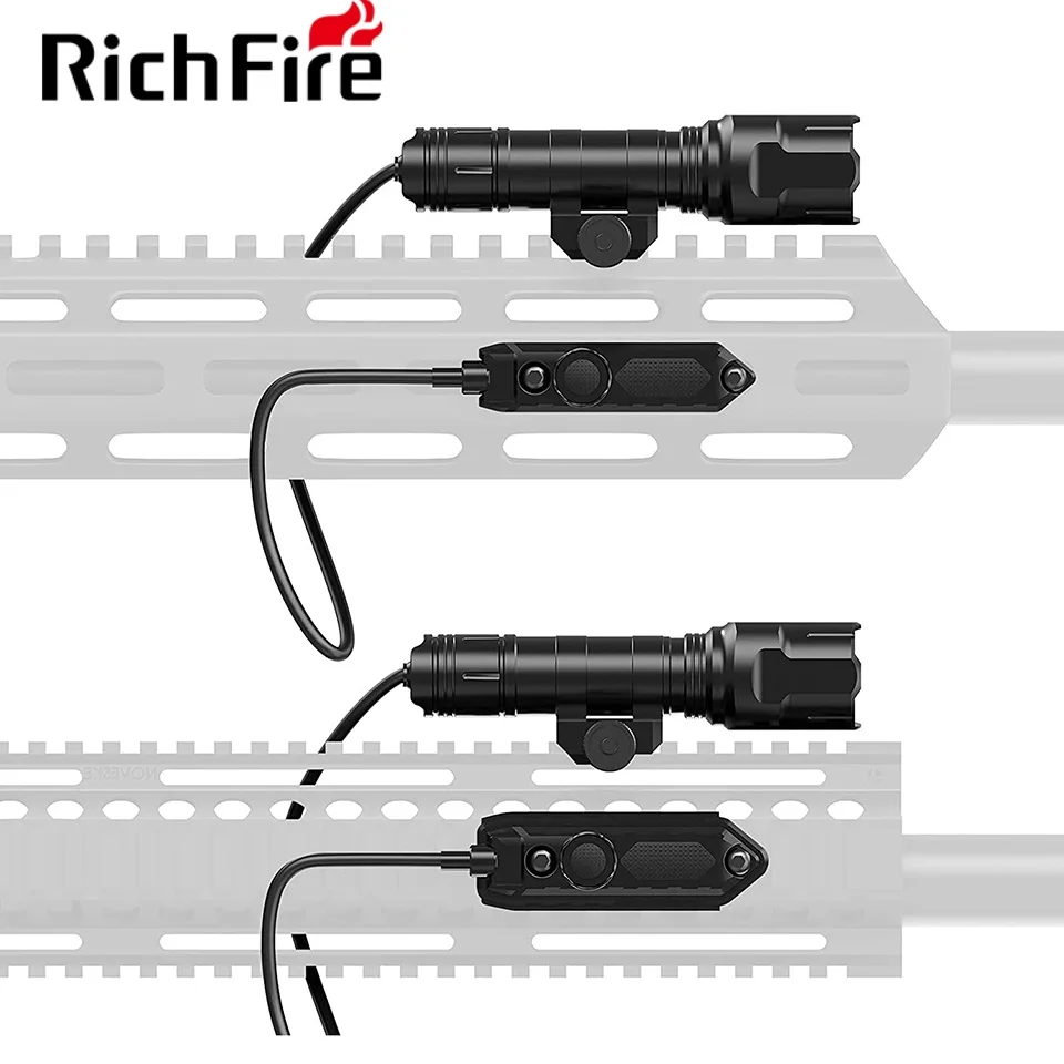 Strobe Momentary Tactical Light DEFENTAC 2400 Lumen Rechargeable Rifle ...
