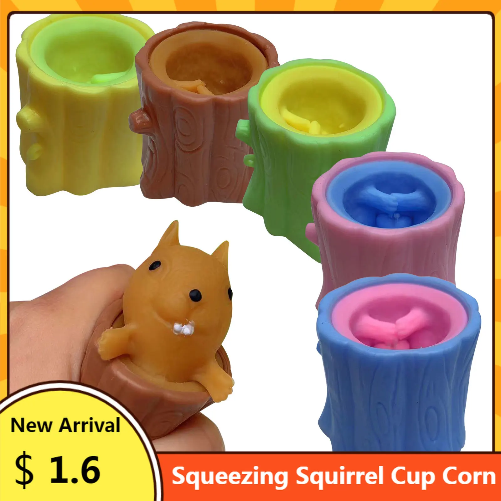 Cute-Tree-Stump-Squirrel-Cup-Squeeze-Toy-Decompression-Anxiety-Stress ...