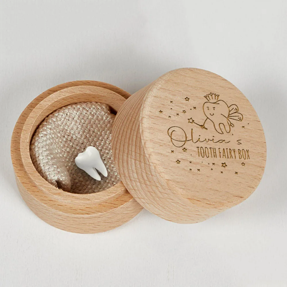 Kid's Tooth Fairy Box Personalized Tooth Fairy Storage Engraved Custom ...