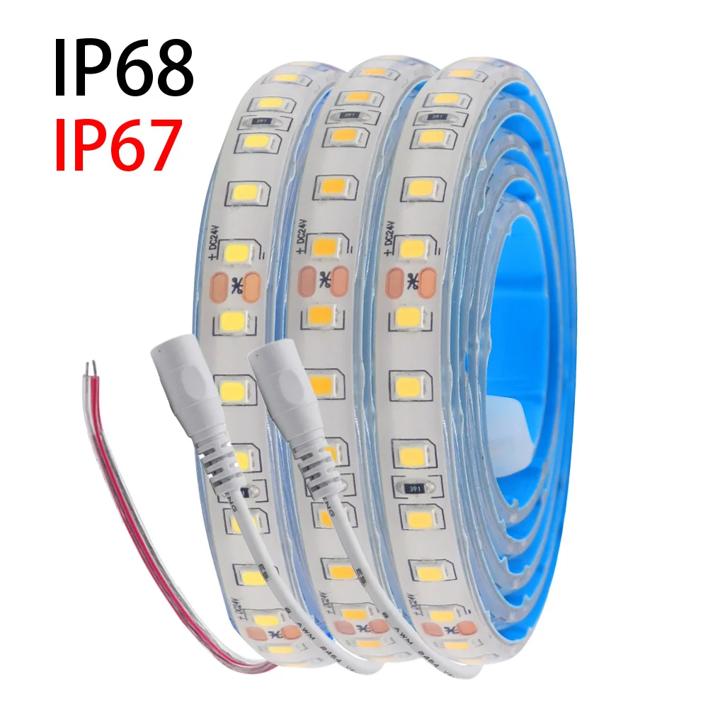 Waterproof-LED-Strip-Light-2835-12V-24V-DC-IP67-IP68-Natural-Warm-White ...