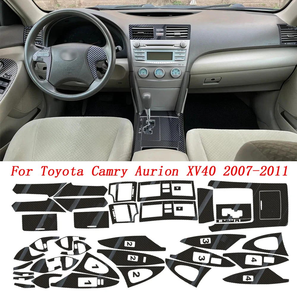 For Toyota Camry Aurion XV40 2007-2011 Car-Styling Carbon Fiber Car ...
