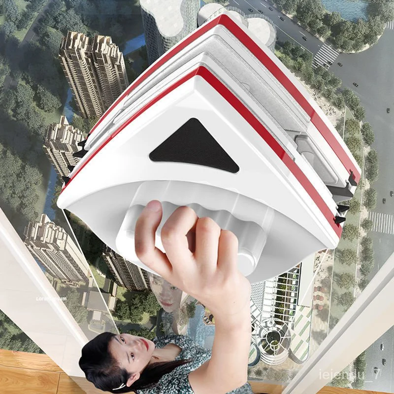 Double-Sided-Magnetic-Window-Glass-Cleaner-Magnets-Brush-Home-Wizard ...