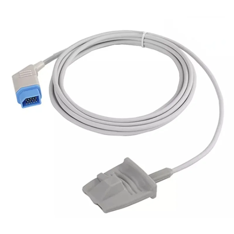 Reusable 14 Pin Adult Silicone Soft SpO2 Sensor For Nihon Kohden TL ...