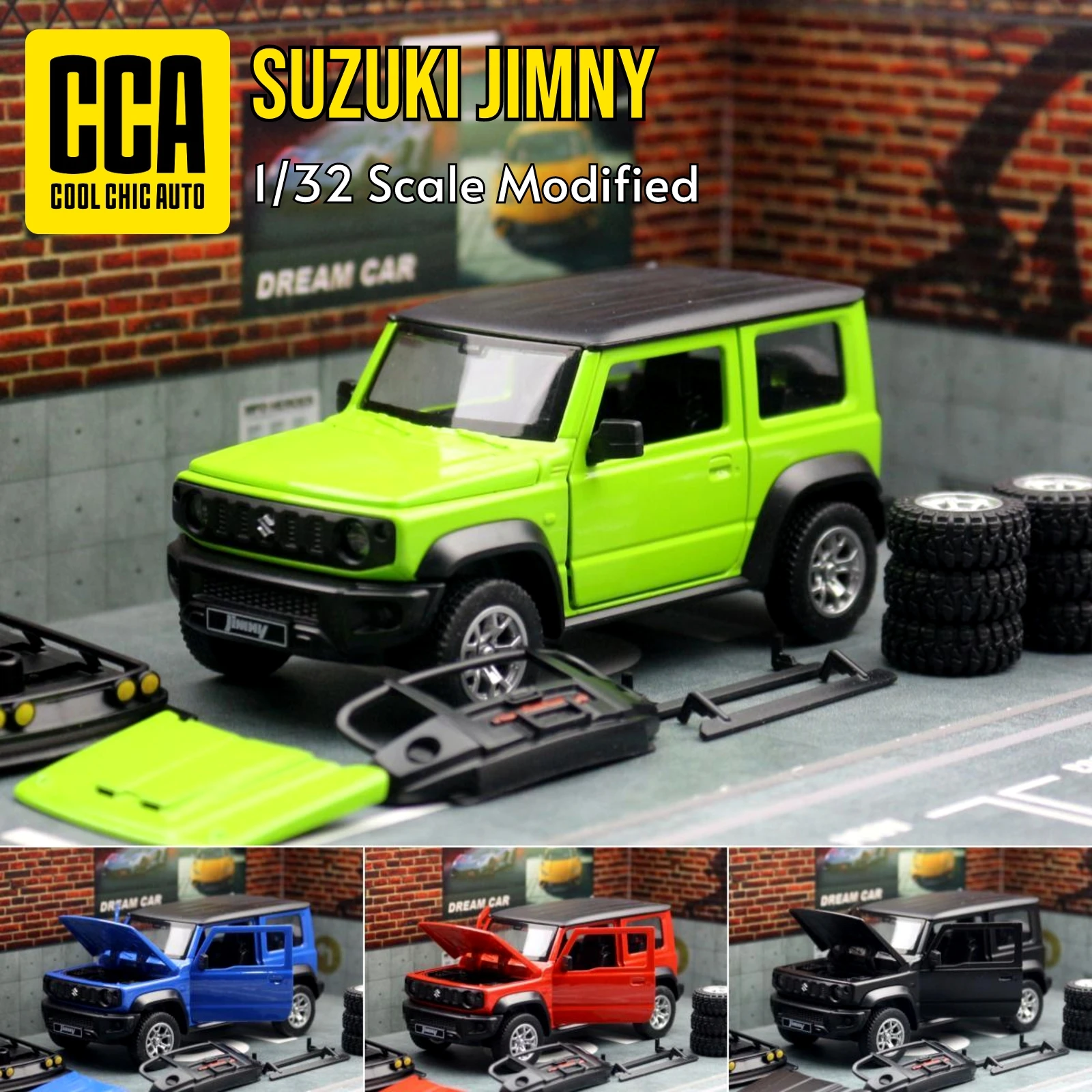 1/32 Suzuki Jimny SUV Sport Toy Car CCA Assembly Model Kit Diecast ...
