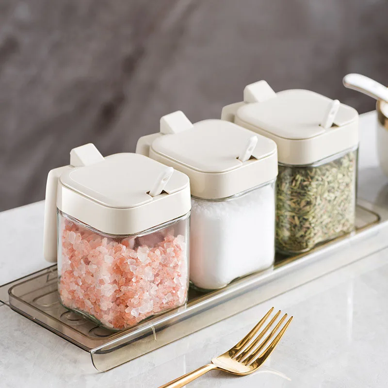 Portable Spice Rack Organizer Sugar Bowl Salt Shaker Seasoning ...