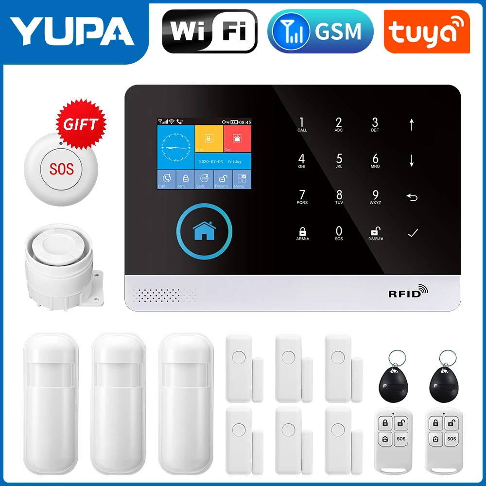 WiFi-GSM-Alarm-System-for-Home-Security-Wireless-Home-Alarm-Piece-Kit ...