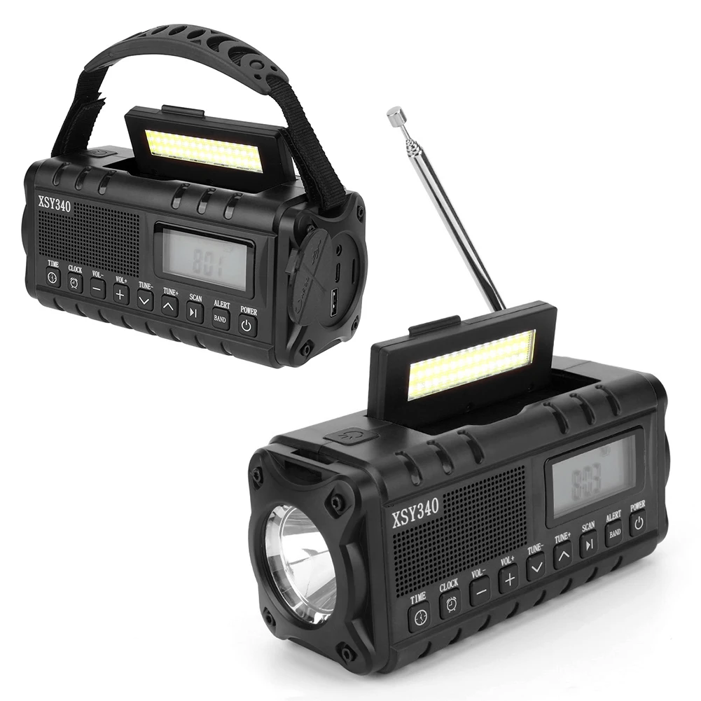 10000mAh-Digital-Display-Emergency-Weather-Radio-Emergency-Hand-Crank ...