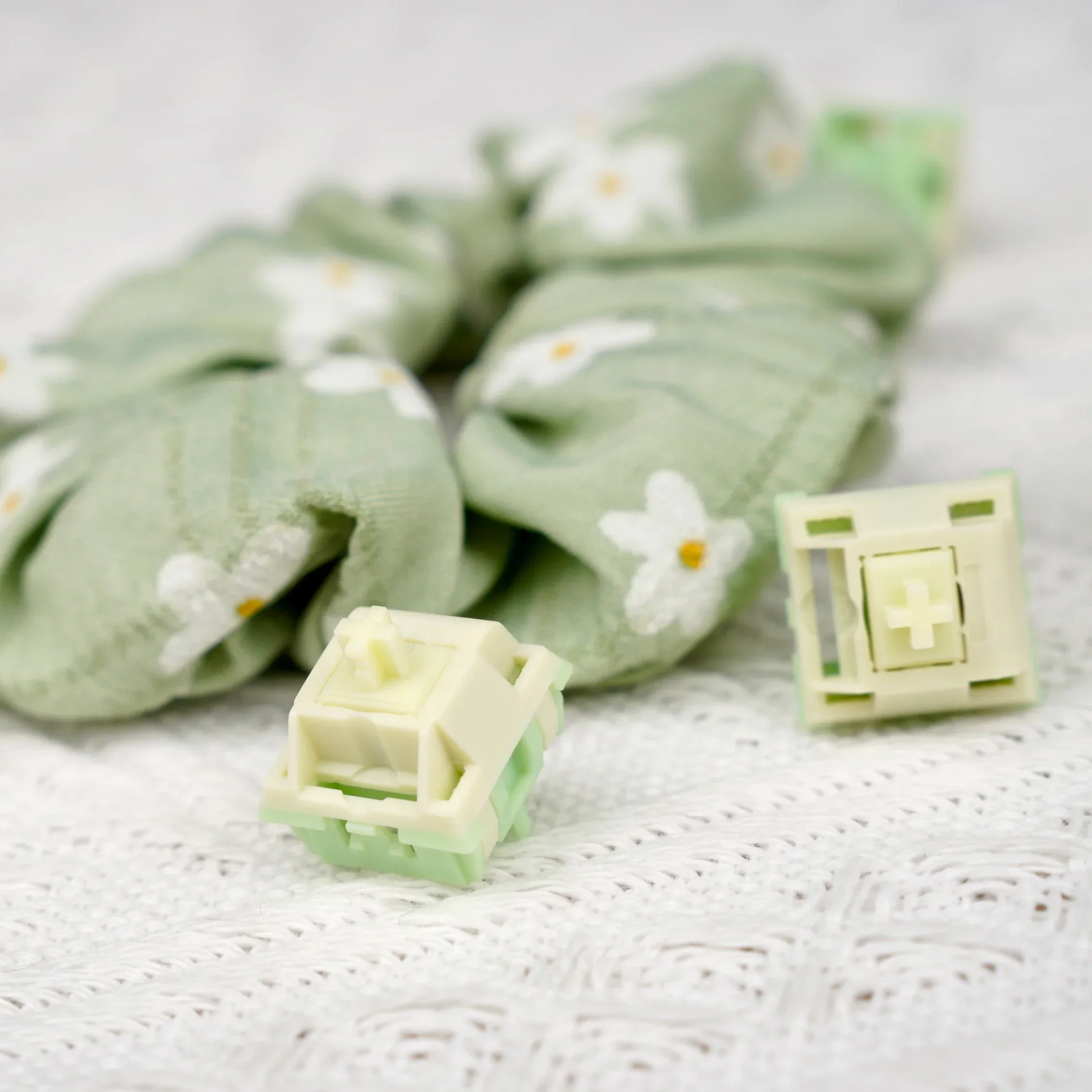 Keygeek Matcha Pudding Switch DIY Mechanical Keyboard Switch Pre Lubed ...