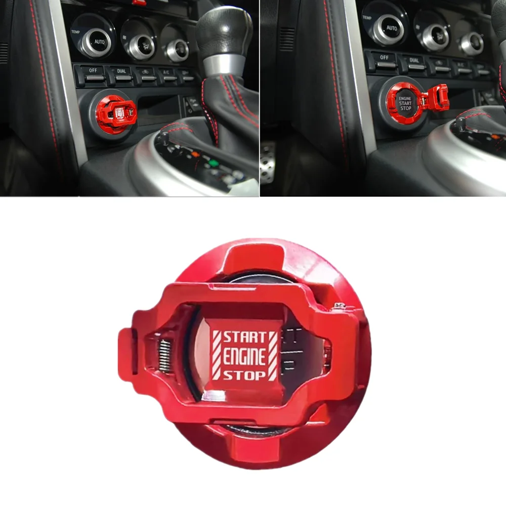 New-Red-Car-Engine-Start-Stop-Button-Cover-Car-Ignition-Switch-Cover ...
