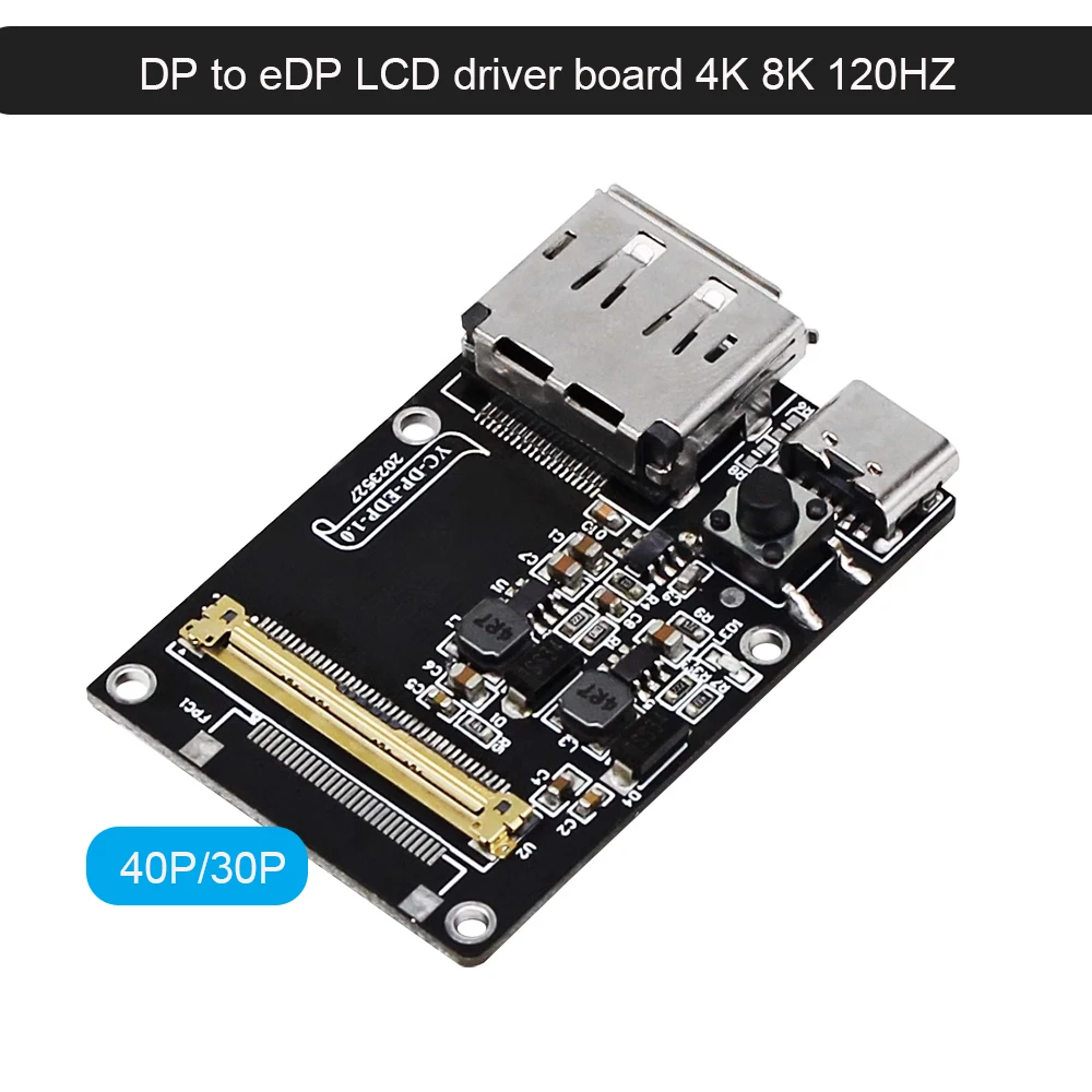 Placa-de-controlador-edp-4k-8K-120HZ-DP-a-eDP-para-Pantalla-LCD-port ...